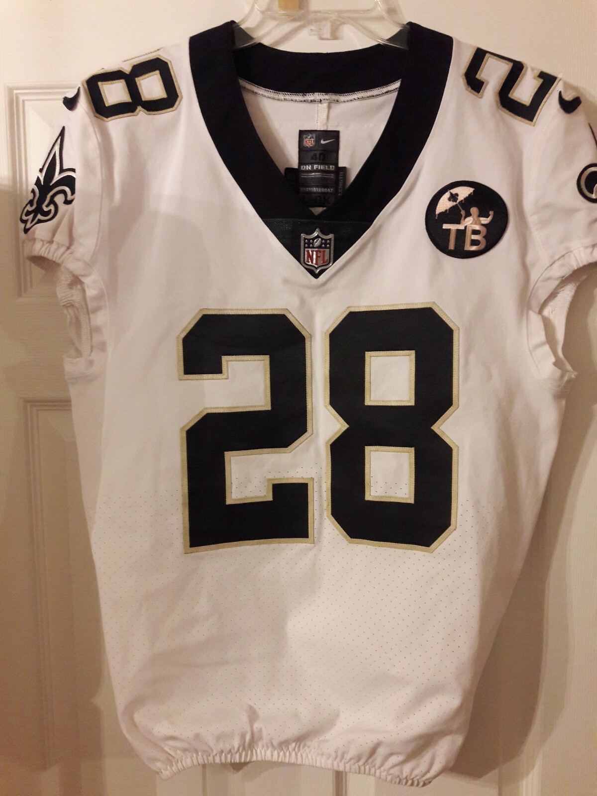 Sharrod Neasman 2018 NEW ORLEANS SAINTS GAME USED WORN JERSEY TOM ...