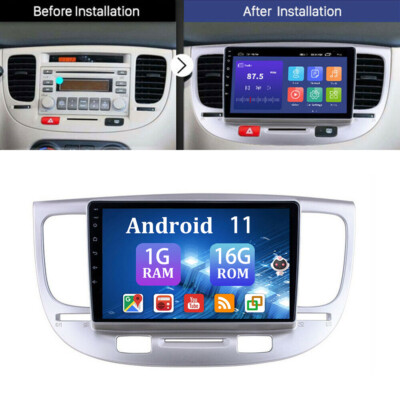 For 2005-11 Kia Rio Stereo Radio 9 Android 15 Head Unit Navi Bluetooth ...