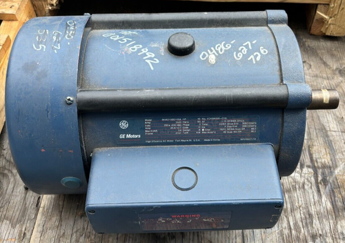 NEW GE 10 HP 3 Ph. 1750 RPM Electric Motor TEFC 215T Frame Model ...