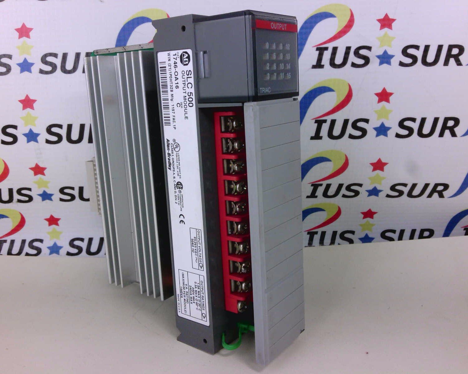 USSP Allen Bradley AB 1746-OA16 1746OA16 SLC 500 OutPut Module 1746 ...