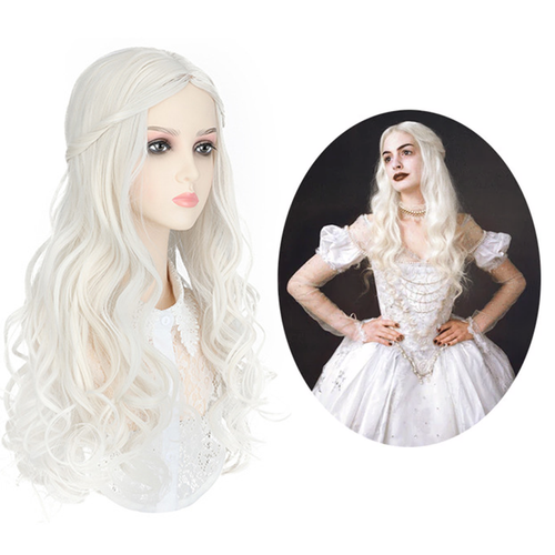 Disney Alice In Wonderland 2 The White Queen Cosplay Wigs Alice Through ...