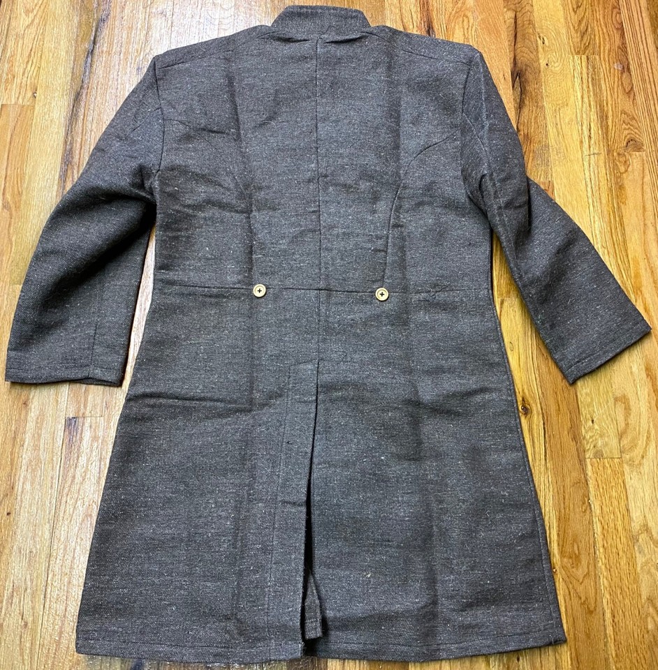 CIVIL WAR CS CONFEDERATE INFANTRY BROWN JEAN WOOL FROCK COAT JACKET ...