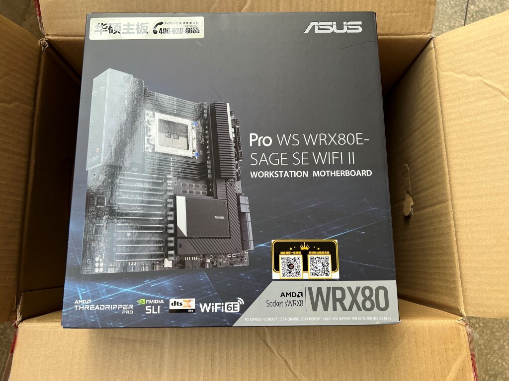ASUS PRO WS WRX80E-SAGE SE WIFI II sWRX8 AMD WRX80 DDR4 EATX EBB ...