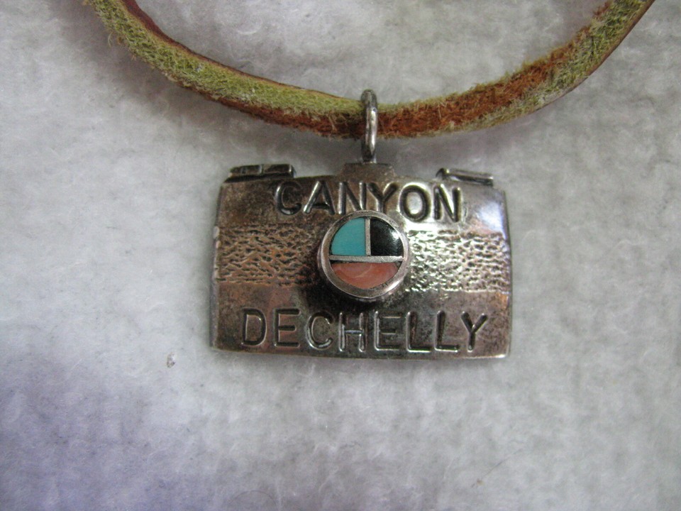 Signed Sterling T Teddy Draper Canyon De Chelly Inlay Turquoise Coral ...