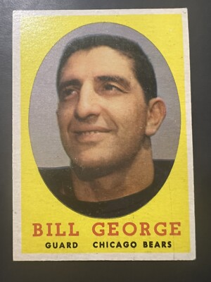 1958 Topps Bill George #119 - Chicago Bears - Vintage HOF VG-EX | eBay