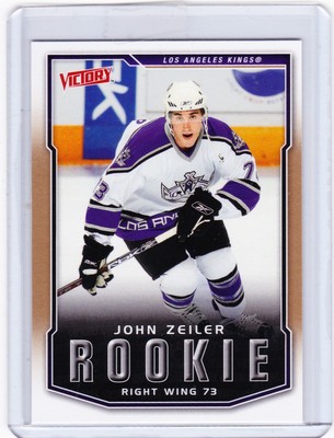 07-08 2007-08 UPPER DECK VICTORY JOHN ZEILER GOLD ROOKIE RC 234 KINGS ...
