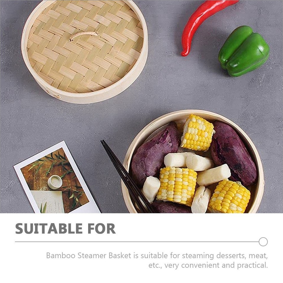 Household Bamboo Steamer Small Vegetable Kitchen Accessory | eBay Australia