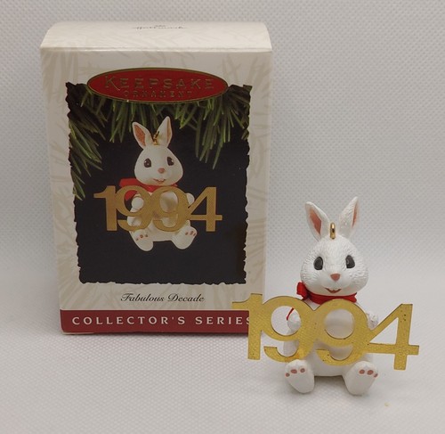 Hallmark Keepsake Ornament 1994 Fabulous Decade 1994 Bunny Rabbit #5 | eBay