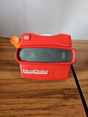 Vintage Viewmaster 3D Viewer Red 1980s Mattel Stereoscopic w/8 Reels | eBay