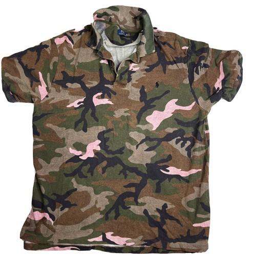 Polo Ralph Lauren Short Sleeve Polo Shirt Camouflage Size 2XB 2TG EUC ...