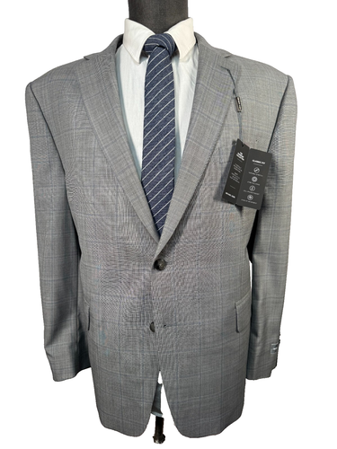 NEW MICHAEL KORS Mens Gray Classic Fit STRETCH Wool Sport Coat Blazer ...