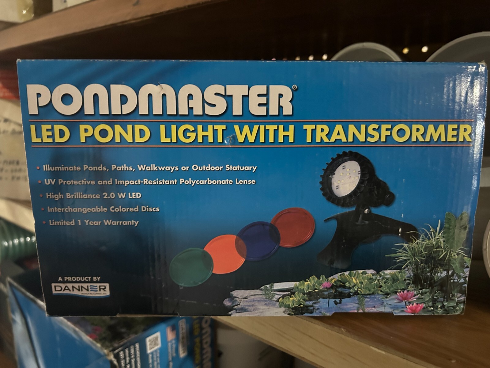 New Pondmaster pond LED Light Transformer Submersible 4 Color 02387 ...