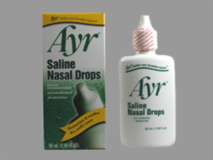 AYR SALINE NASAL DROPS 1.69OZ sodium chloride NASAL DROPS 0.65 % | eBay