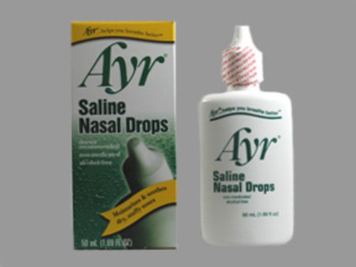 AYR SALINE NASAL DROPS 1.69OZ sodium chloride NASAL DROPS 0.65 % | eBay