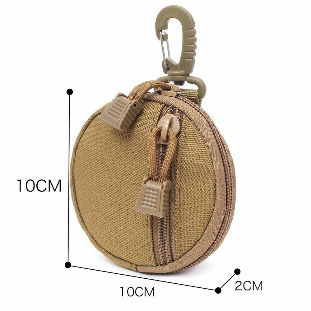 Cycling Purse Outdoor Small Round Bag Belt Bag Key Coin Wallet Waist ...