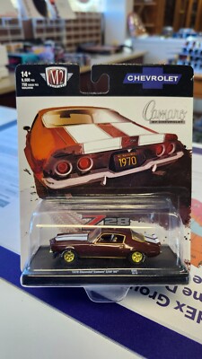 M2 Machines Auto Drivers 1970 Chevrolet Camaro Z/28 RS Chase Car Gold ...