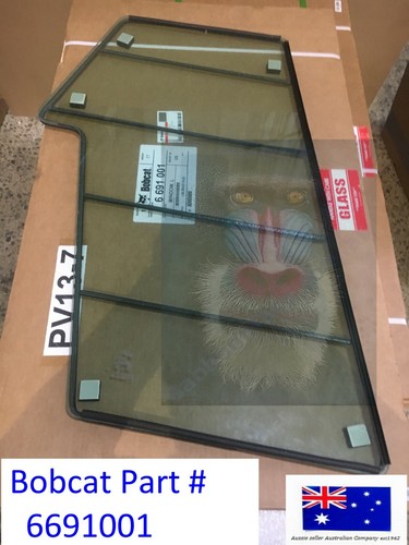 Bobcat Genuine LHS Rear Glass Window 6691001 A300 S100 S130 S150 S160 ...