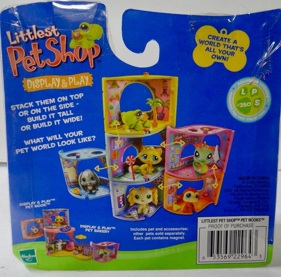 LITTLEST PET SHOP PET NOOK TURTLE # 350 NEW MIB DISPLAY AND PLAY SET | eBay