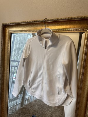 Athleta White Jacket Small Full Zip | eBay