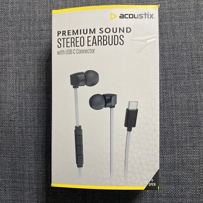 Acoustix Premium Sound Stereo Earbuds With Usb C Connector | eBay