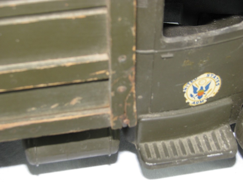 Rare Vintage Large Custom Smith Miller US Army L Mack Transport w/ Pup ...