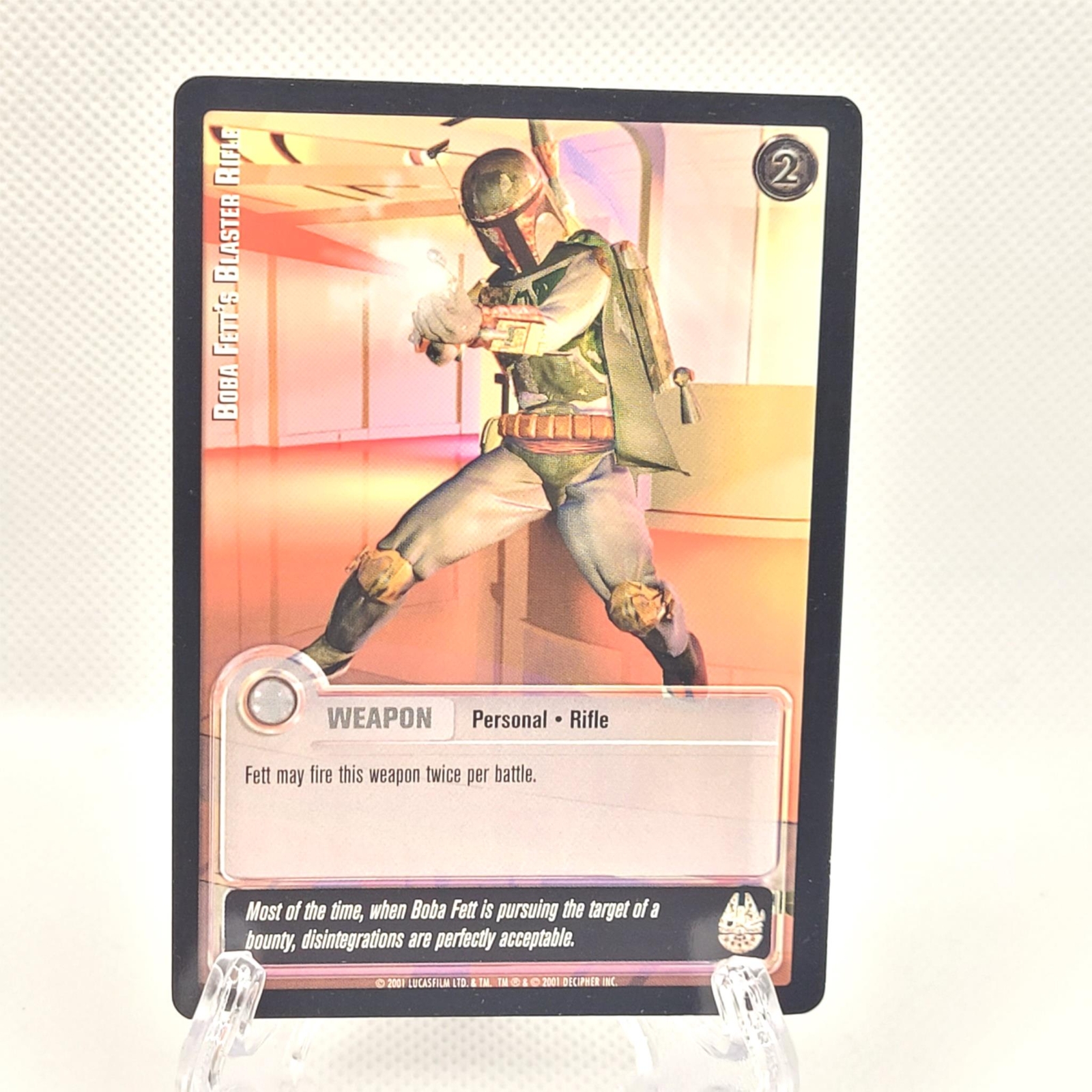 Star Wars TCG CCG Jedi Knights Boba Fetts Blaster Rifle 47 Weapon ...