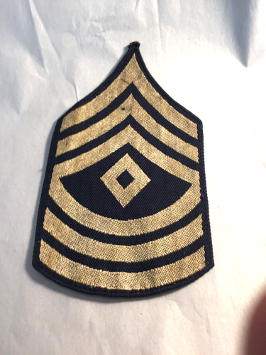 US Army -1st Sergeant Chevron / Patch (1 pc) WW2 (silver / Black) | eBay