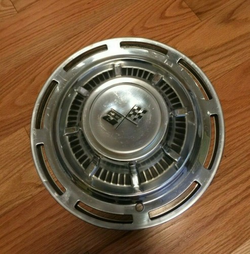 Vintage 14" Chevrolet Hub Cap 1958-1961 Chevy OEM Double Checkered ...