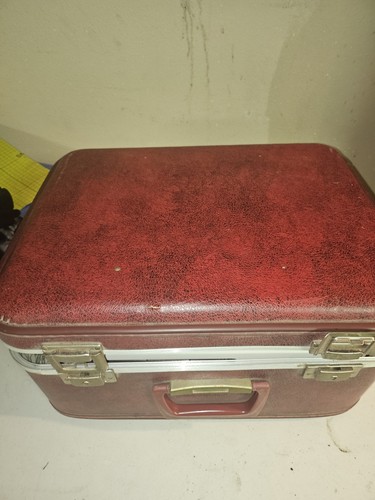 Vintage Necchi Golden-Alco Sewing Machine with carrying case, made in ...