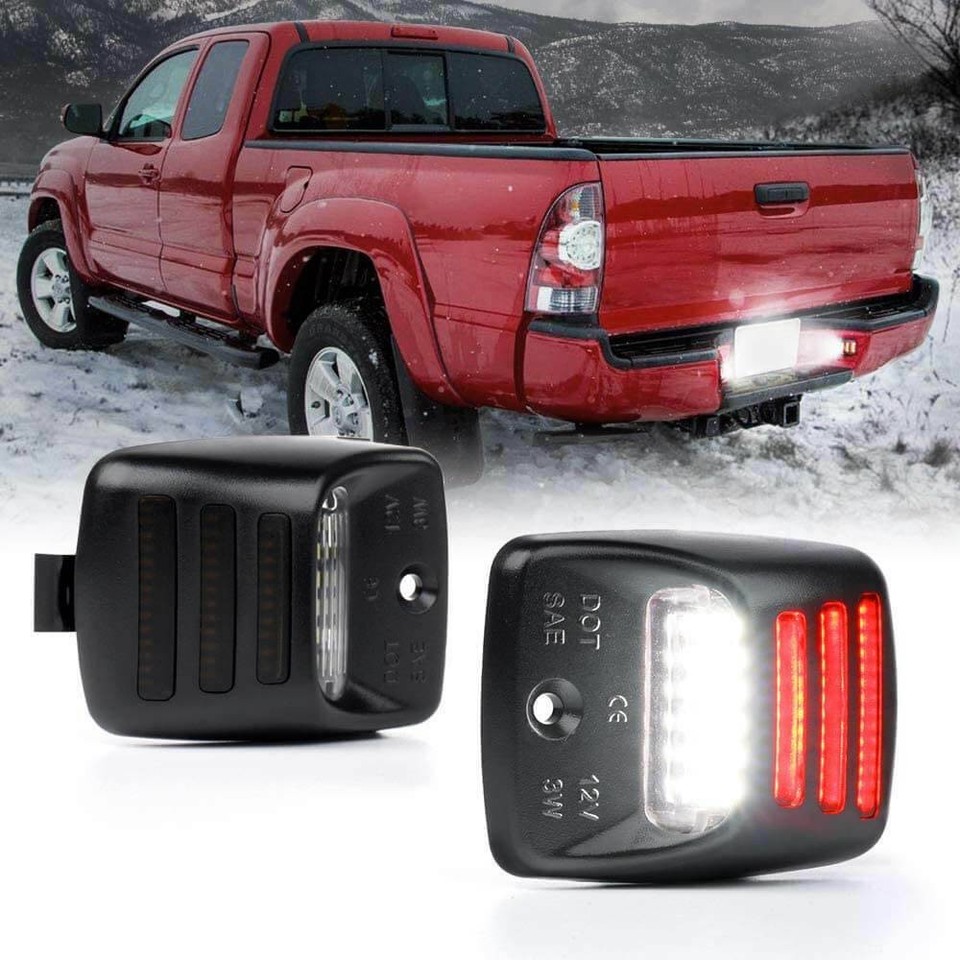 NEW 2x RED OLED TUBE LED License Plate Light Lamp For 2005-15 Tacoma ...