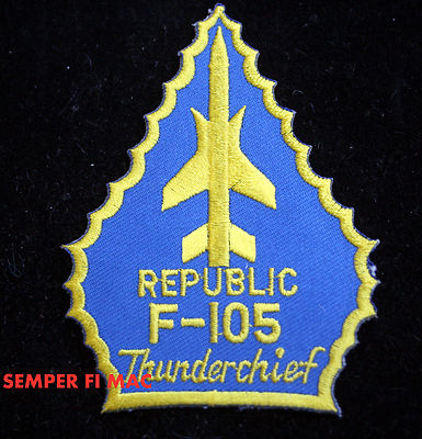 F-105 THUNDERCHIEF REPUBLIC HAT PATCH USAF NAM VET THUD PIN UP ...