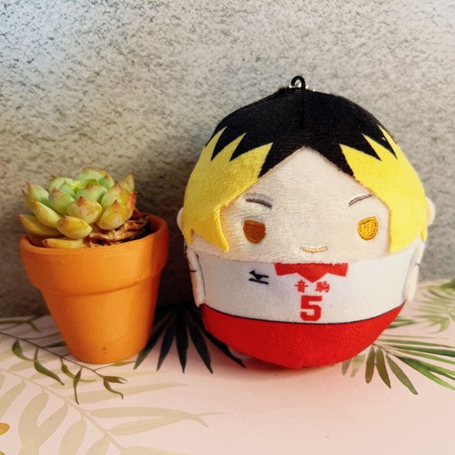 Haikyuu!! Kenma Kozume Round Plush Doll Mascot Toy 10cm Anime ...