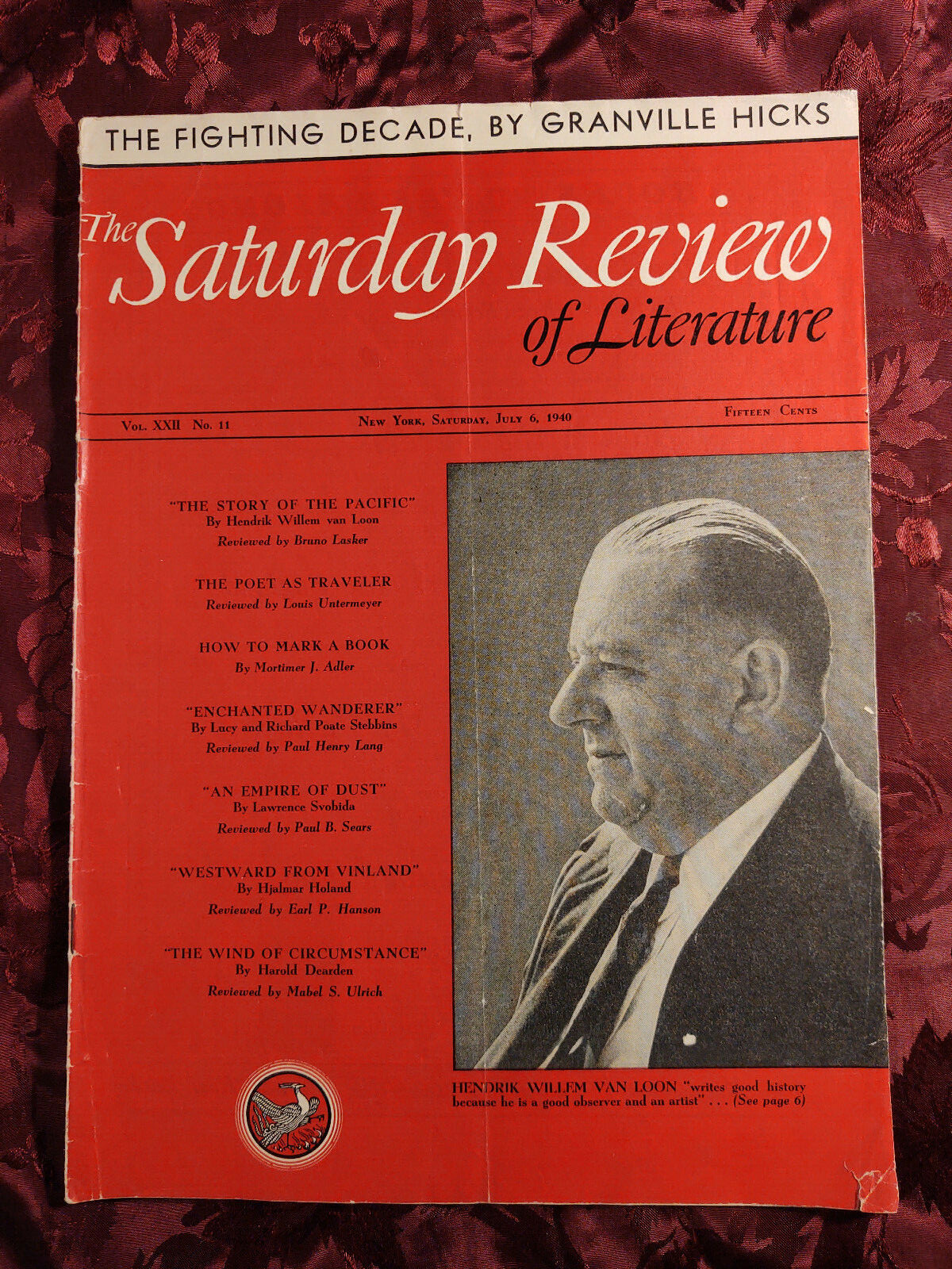 Saturday Review Magazine July 6 1940 HENDRIK WILLEM VAN LOON | eBay