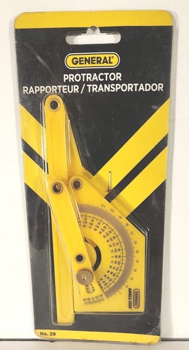 No. 29 Plastic Protractor And Angle Finder, Outside/Inside/Sloped ...