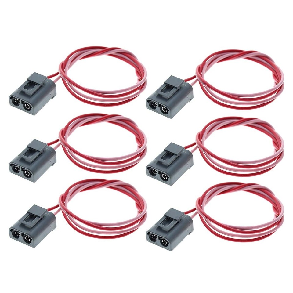 6 Pack CONNECTOR PIGTAIL HARNESS 2-Pin For Volvo speed sensor 3523813 ...