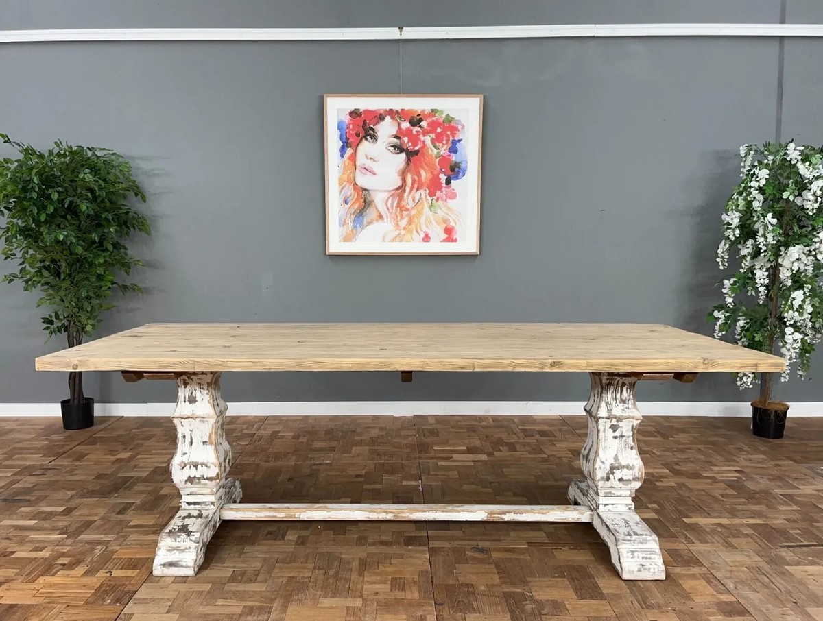 Farmhouse Table Distressed Natural