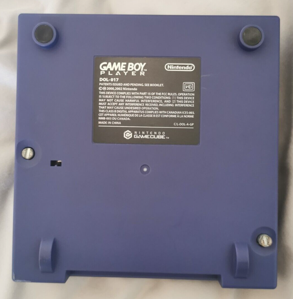Nintendo Gamecube Game Boy Player Purple Indigo DOL-017 Violet Japanese ...