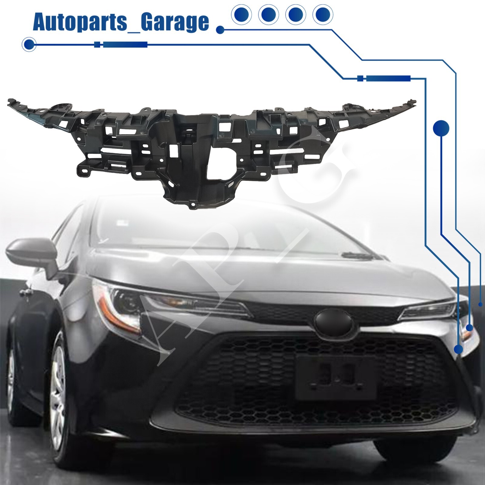 Front Bumper Upper Grille Assembly For 2020 - 2022 Corolla LE/XLE 53114 ...