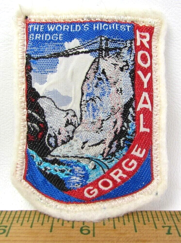 Vintage Royal Gorge Worlds Highest Bridge Colorado Jacket Patch 1960's ...
