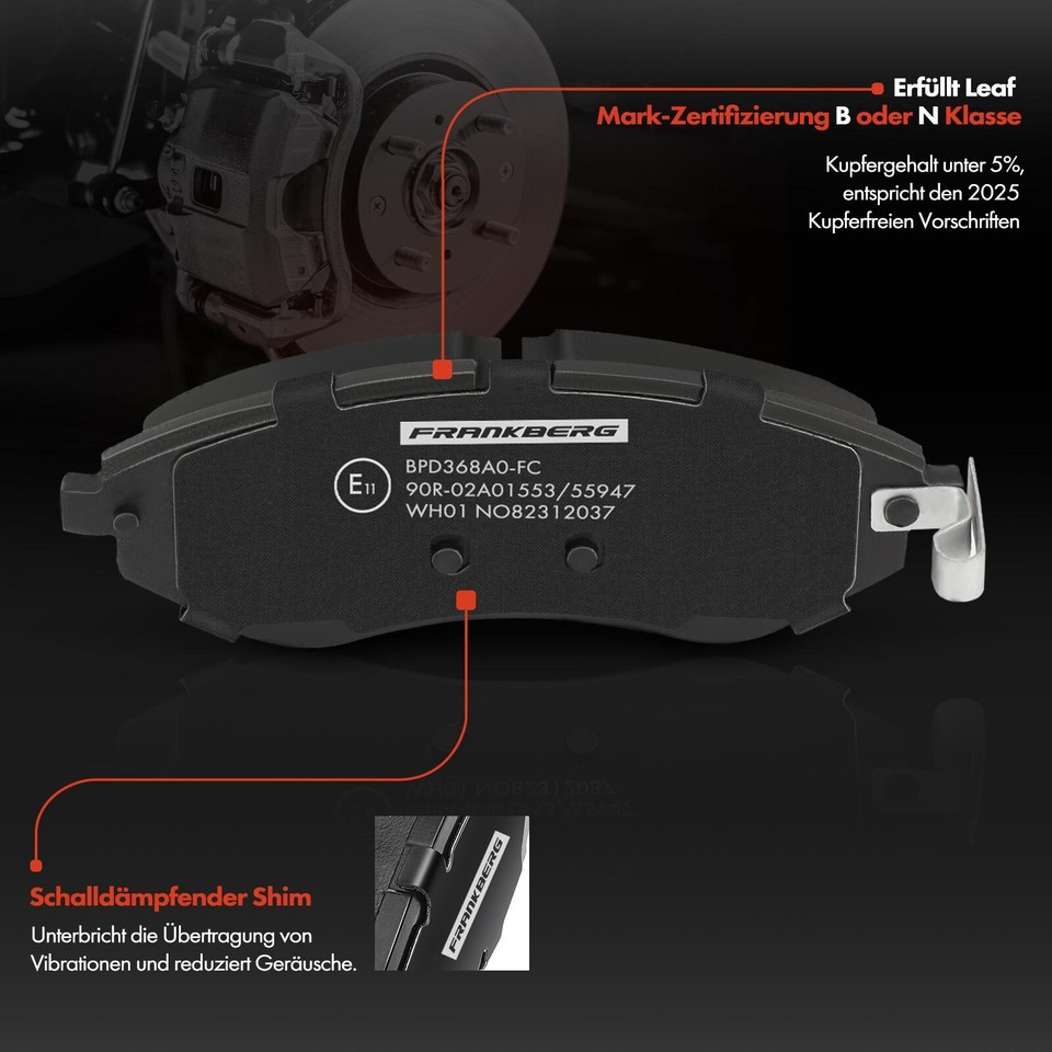 Plaquettes De Frein Avant Pour Chevrolet Aveo T200 T250 Daewoo Kalos ...