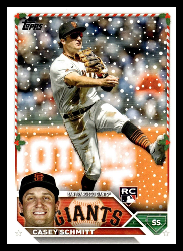 2023 Topps Holiday Rookie RC Casey Schmitt #H114 Giants Baseball Card ...