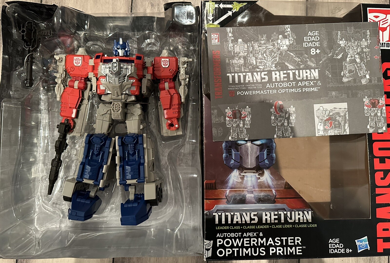 Transformer Titan Return POWERMASTER OPTIMUS PRIME+Apex Headmaster POTP ...