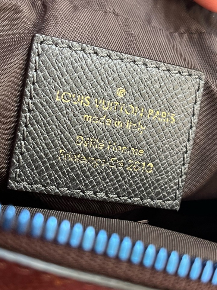 Louis Vuitton Kim Jones Monogram Crossbody Bum Bag Brown x Blue M43828 ...