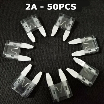 50pcs 2A Amp Mini Car Fuse ATM APM Auto Blade Truck Motorcycle Boat ...