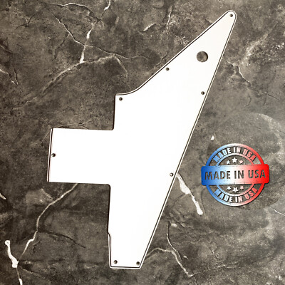 New 3 Ply White/Black/White WIDE BEVEL Pickguard for Gibson Explorer ...