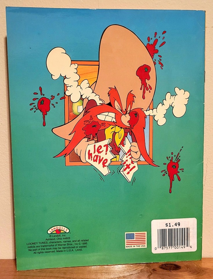 Unused 1996 Vintage Yosemite Scam Coloring Activity Book Yosemite Sam ...