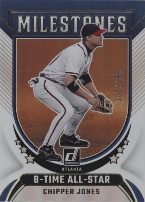 2024 Panini Donruss - Milestones Chipper Jones #18 Holo /199 for sale ...