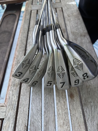 Top Flight Tour Irons Set 3-9 Nice Grips, Faces, free used with wedge ...