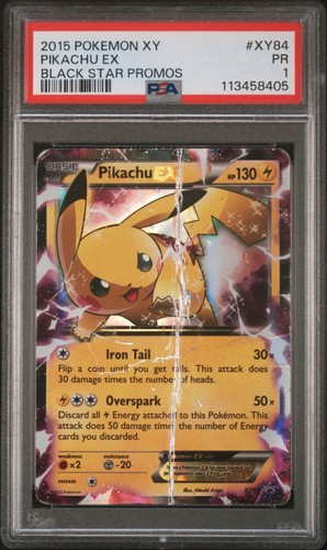 PSA 1 Pikachu EX Black Star Promo XY84 - 2025 Pokemon XY - POP 5 | eBay
