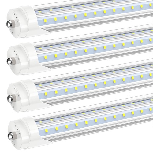 T8 T10 T12 8FT LED Light Bulbs, Single Pin Fa8 Base, 8 Foot LED ...